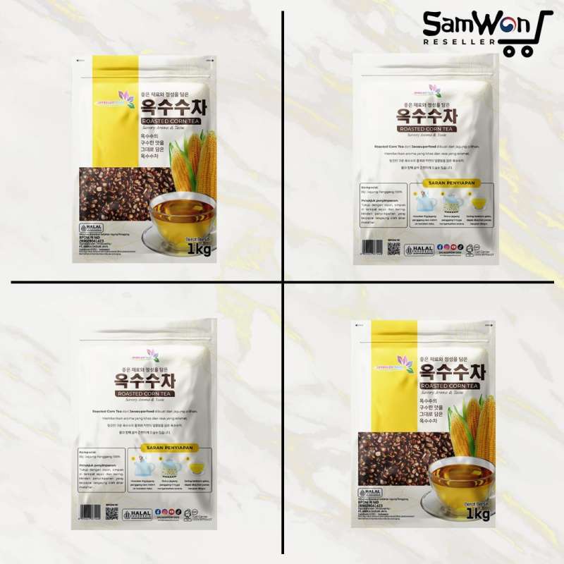 Jual Korean Roasted Corn Tea 1kg Oksusucha Minuman Sehat Teh Jagung ...