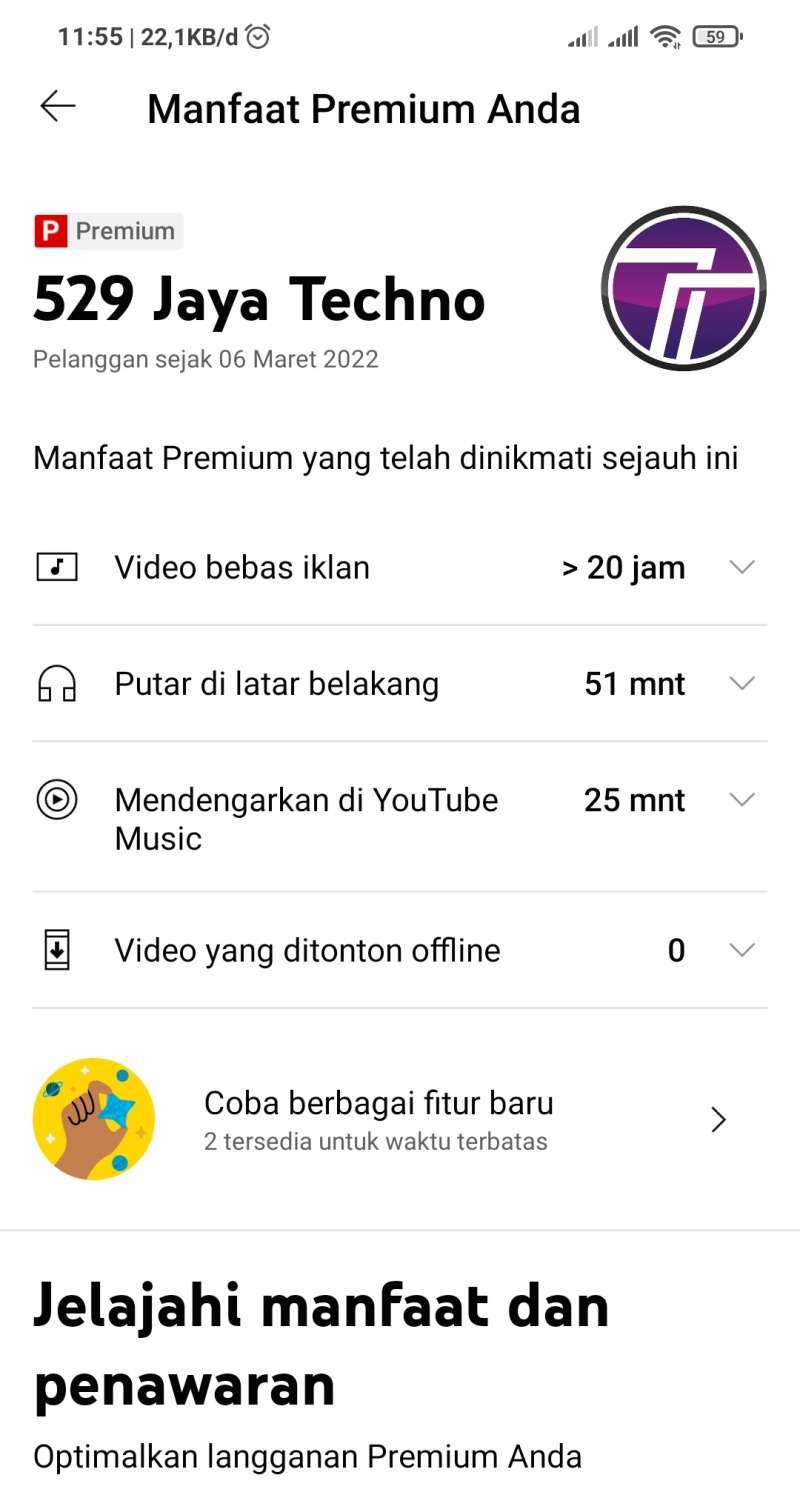 Promo Youtube Premium Original - Bisa Pakai Email Pribadi Tanpa ...
