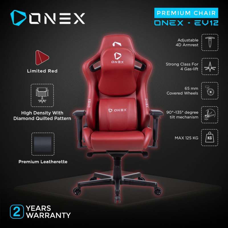 Jual Onex Ev12 Evolution Kursi Gaming Chair - Limited Red Di Seller ...