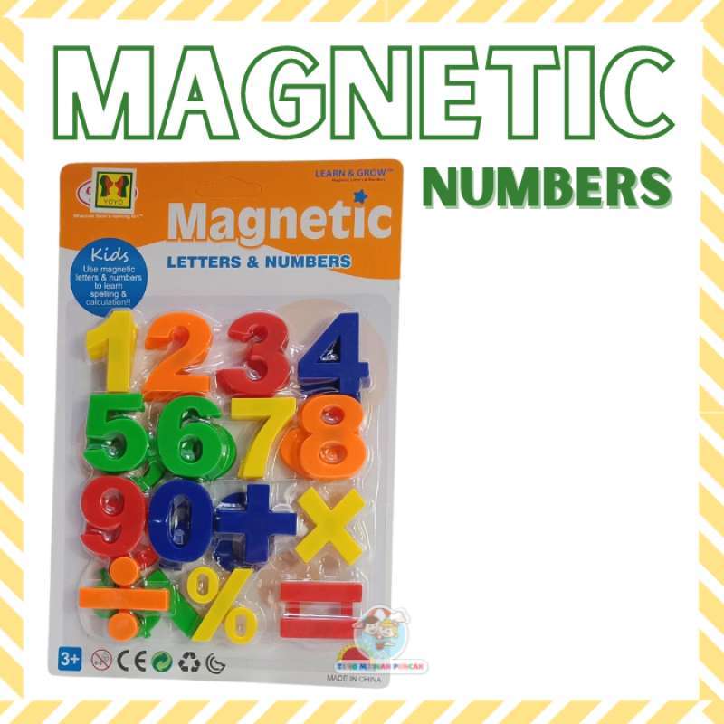 Jual Abjad Alphabet Huruf Besar Kecil Angka Magnet Mainan Edukasi - Abc ...