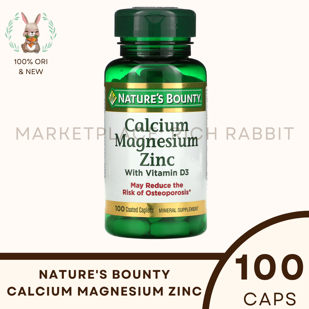 Nature Bounty Calcium Magnesium Zinc 100 Lengkap Harga Terbaru Mei 2024 ...