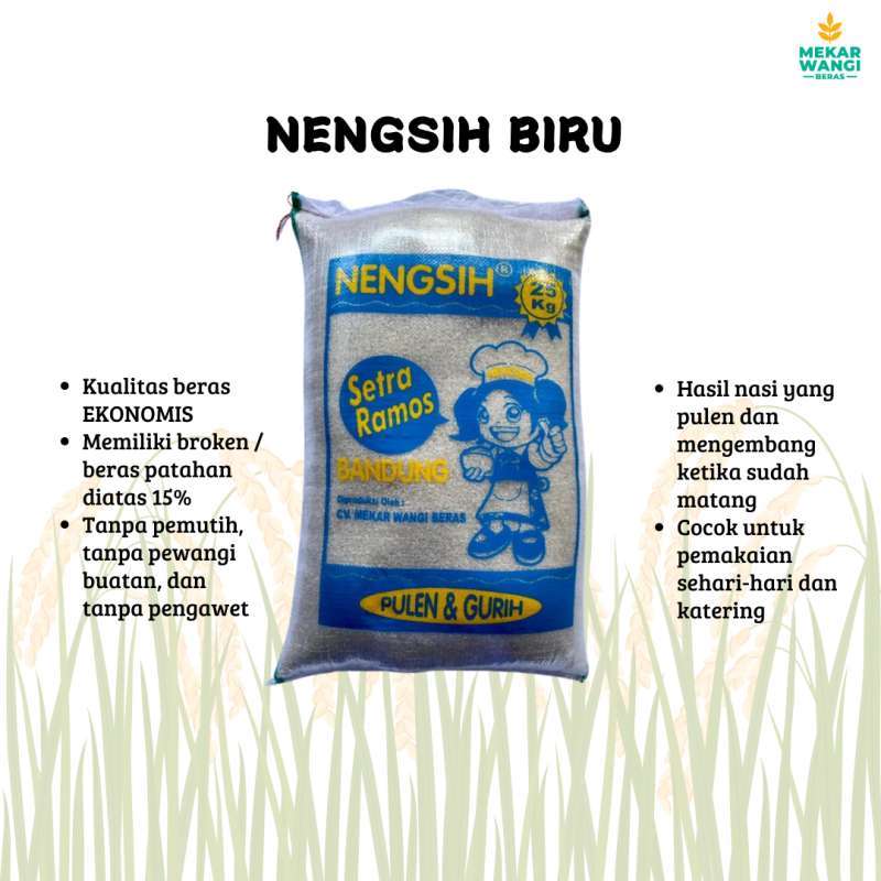 Jual Nengsih Biru 25kg Di Seller Mekar Wangi Beras Bandung - Mekarwangi ...