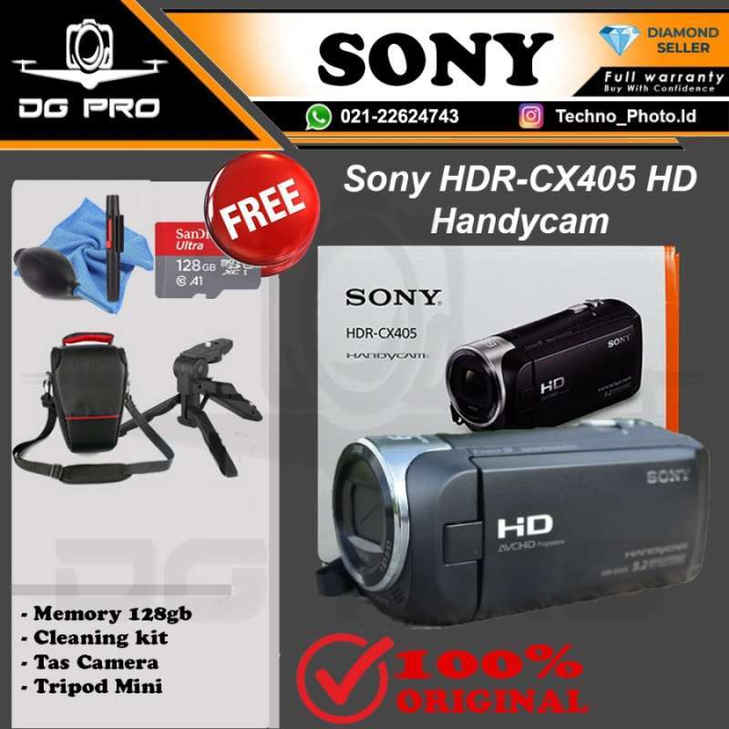 Jual Sony Hdr-cx405 - Camcorder Cx 405 Full Hd Handycam Original Di ...