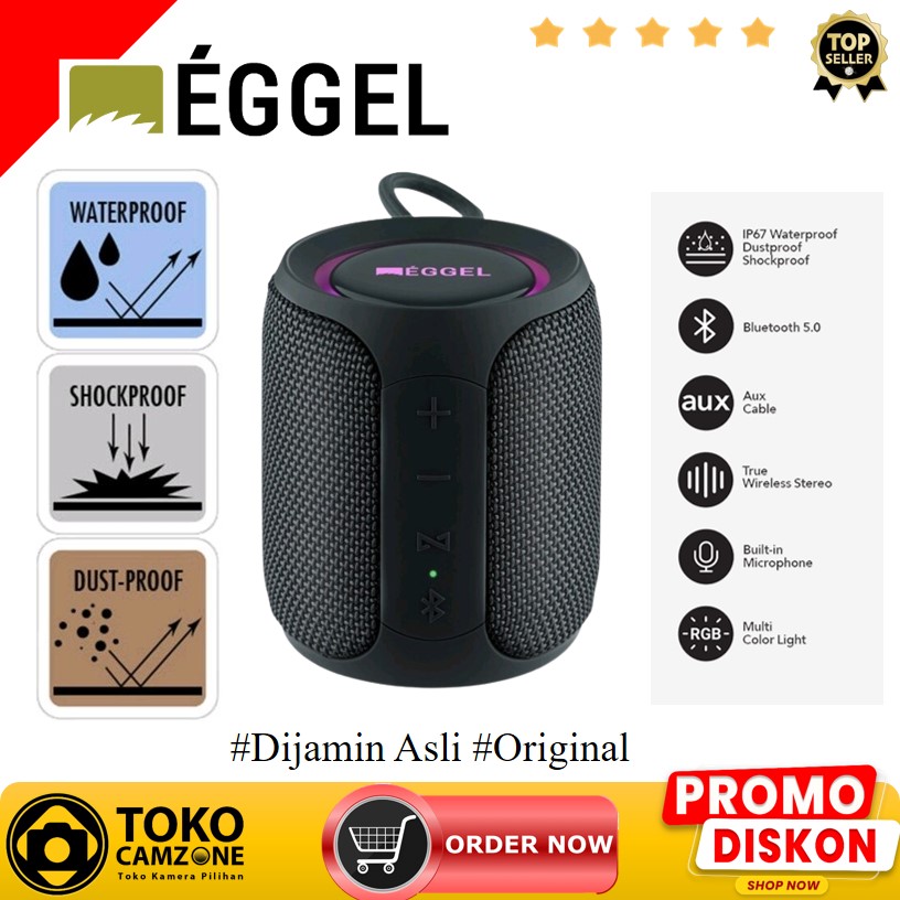 Promo Tokocamzone-eggel Terra 3 Mini 360 Waterproof Portable Bluetooth ...