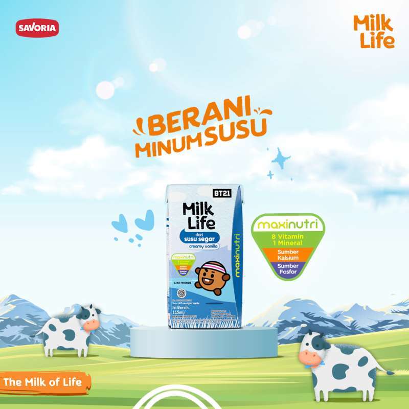 Jual Bandung - Milklife Uht Kids Creamy Vanilla Milk - Susu Rasa Vanila 115ml Di Seller Savoria ...