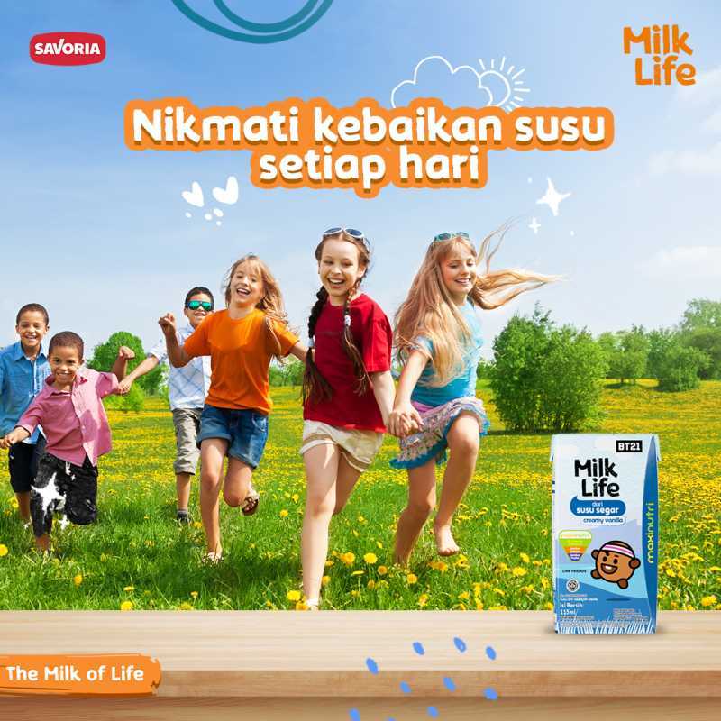 Jual Bandung - Milklife Uht Kids Creamy Vanilla Milk - Susu Rasa Vanila 115ml Di Seller Savoria ...