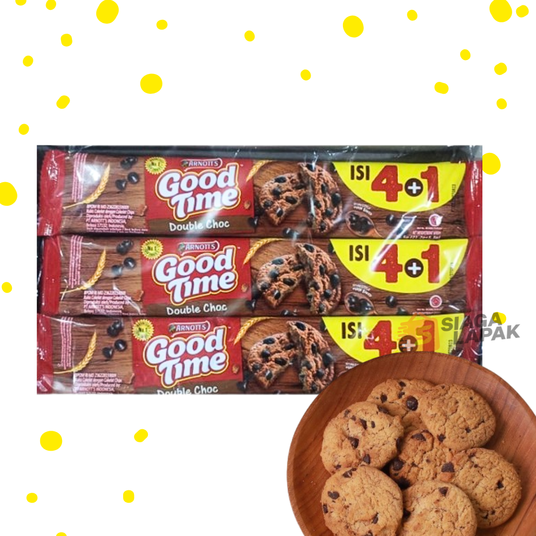 Promo Good Time Cookies Double Choc Singles 1 Box Isi 12 X 16 Gr Diskon ...