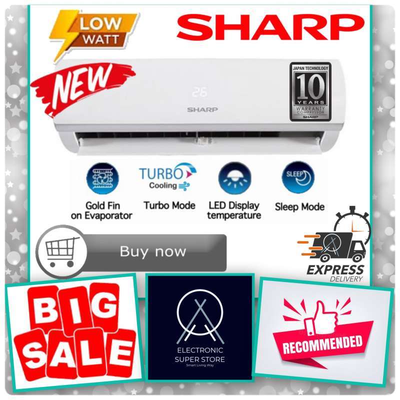 Promo Ac Sharp Ah-a18zcy A18zcy 18zcy Standard 2 Pk Low Watt Fast Cooling Ac Sharp 2pk R32 ...
