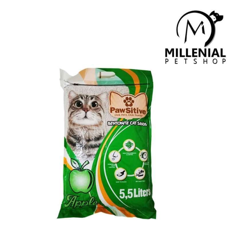 Promo Pasir Kucing Pawsitive 5.5 Liter Catsand Clumping Gumpal Wangi 5 ...
