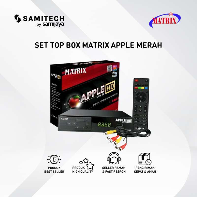 Promo Set Top Box TV Digital DVB T2 Matrix Apple HD Diskon 43% di ...