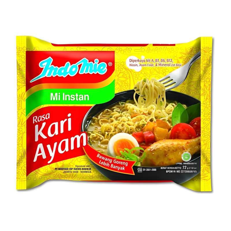 Indomie Kari Ayam Bawang 72 Gram Gratis Ongkir 🔥 Harga Murah Maret 2026