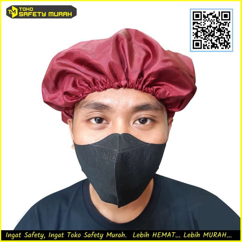 Jual Mobcap Mob Cap Penutup Kepala Bisa Dicuci Haircap Hairnet Hair Net Reusable Di Seller Toko ...