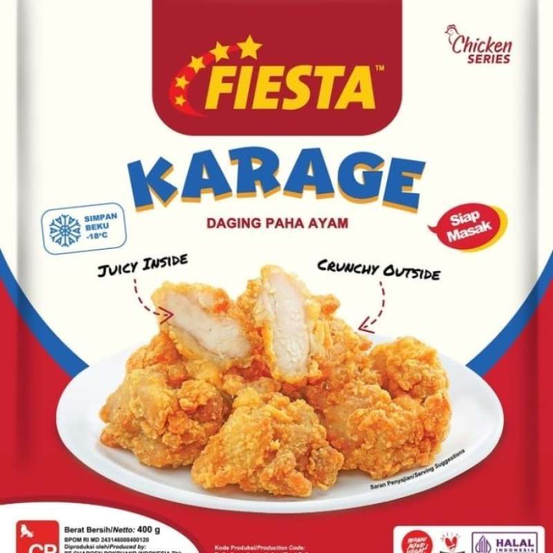 Promo Fiesta Chicken Karage 400gr Halal Daging Paha Ayam Cepat Saji ...