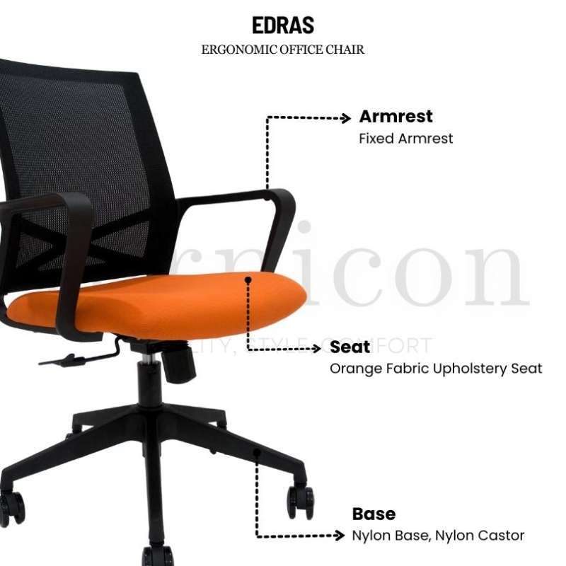 Promo Kursi Kantor Ergonomis Furnicon Edras / Kursi Kerja Office Chair ...