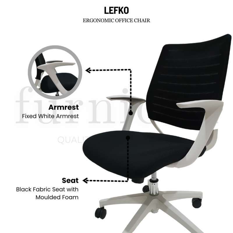 Promo Kursi Kantor Ergonomis Furnicon Lefko / Kursi Kerja Office Chair ...