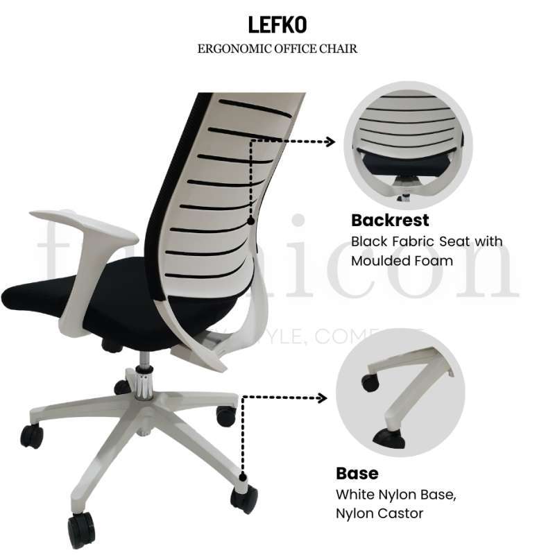 Promo Kursi Kantor Ergonomis Furnicon Lefko / Kursi Kerja Office Chair ...
