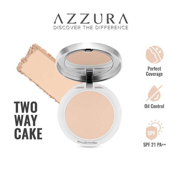 Promo Azzura Two Way Cake Matte Finish (12g) Diskon 21% Di Seller ...