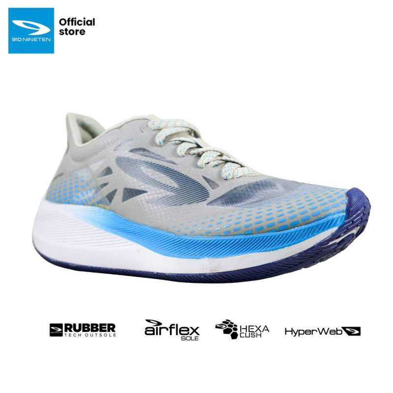 Jual 910 Nineten Haze 1.5 Sepatu Lari - Abu Muda/putih/biru - 45 Di ...