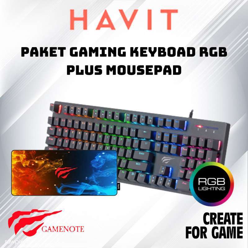 Jual Havit Keyboard Mechanical Hv-kb858l 5 Warna Backlit Led Switch ...