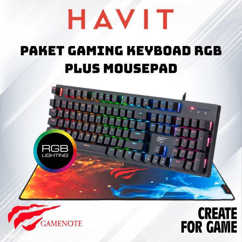 Jual Havit Keyboard Mechanical Hv-kb858l 5 Warna Backlit Led Switch ...