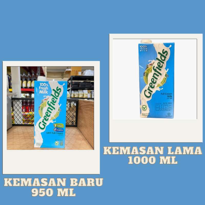 Jual Susu Uht Greenfield Uht Full Cream Green Fields Plain 1 Liter 1000 ...