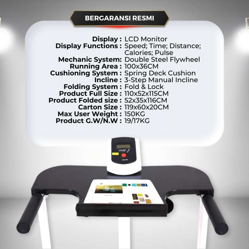 Promo Treadmill Manual Redpanda 131 Multifungsi Murah Tanpa Listrik ...