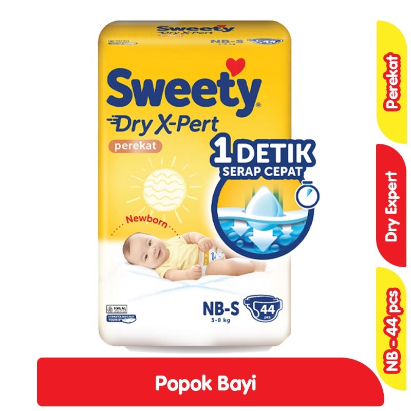 Jual Sweety Bronze Dry X-pert Popok Perekat Bayi Nb-s 44 Pcs Di Seller ...
