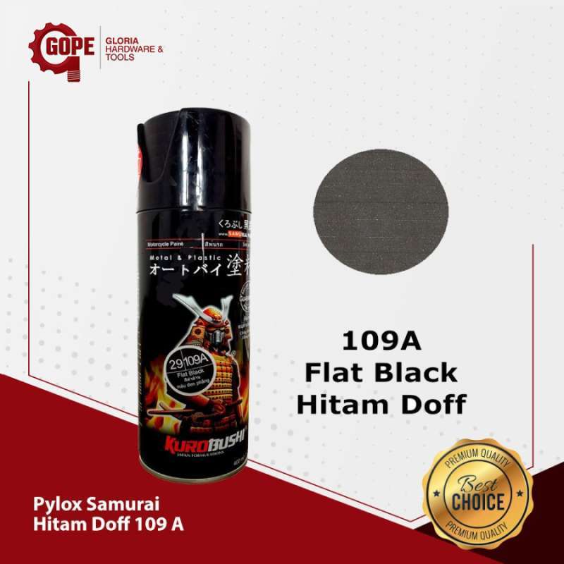 Jual Cat Semprot Pylox Samurai Hitam Doff / Matt Black 109a Di Seller ...