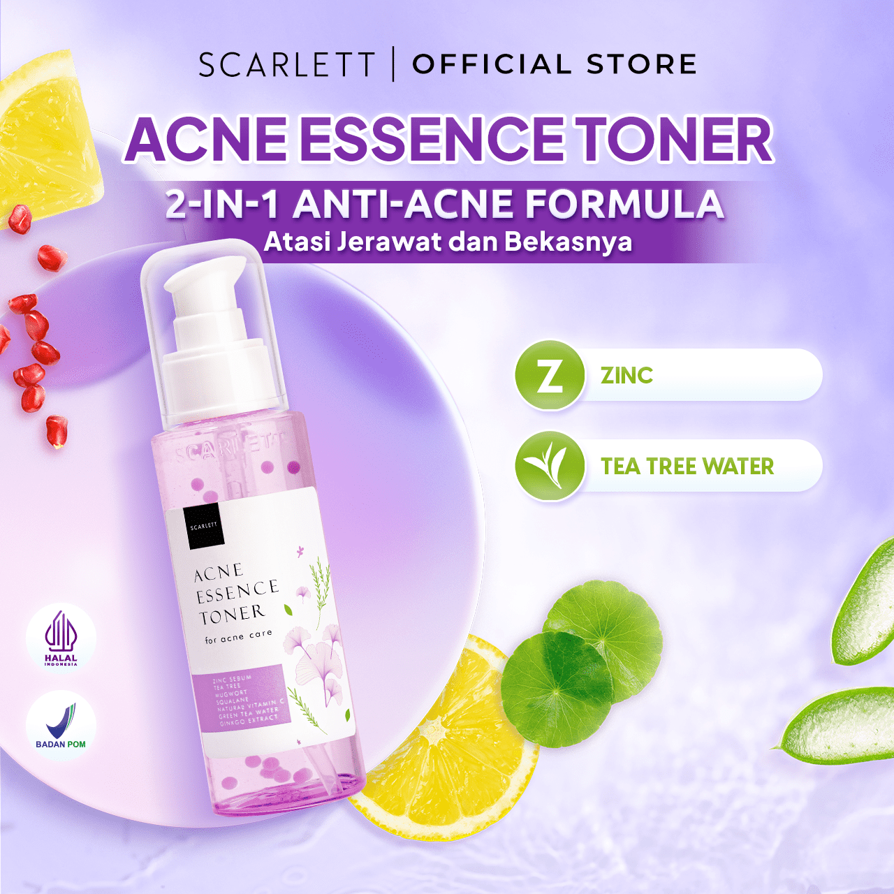 Jual Scarlett Scarlet Whitening Acne Kit Package Kulit Berjerawat Di ...