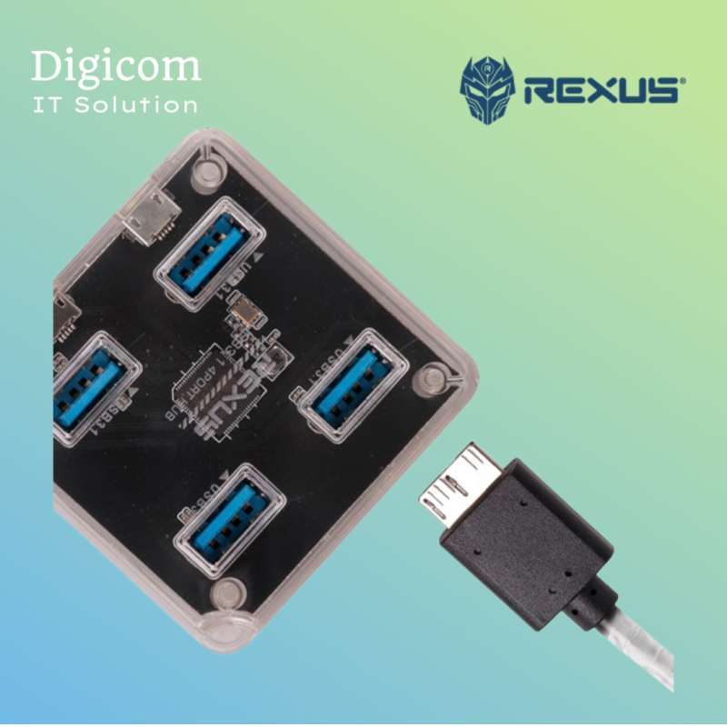 Jual Usb Hub Rexus Rxh-331 4port 3.0+otg Type C Di Seller Digicom - Digicom (jl.mochamad Ali ...