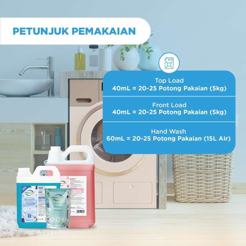 Promo Deterjen Cair Laundry Premium Detergent Prokleen 5l Beratsesuai ...