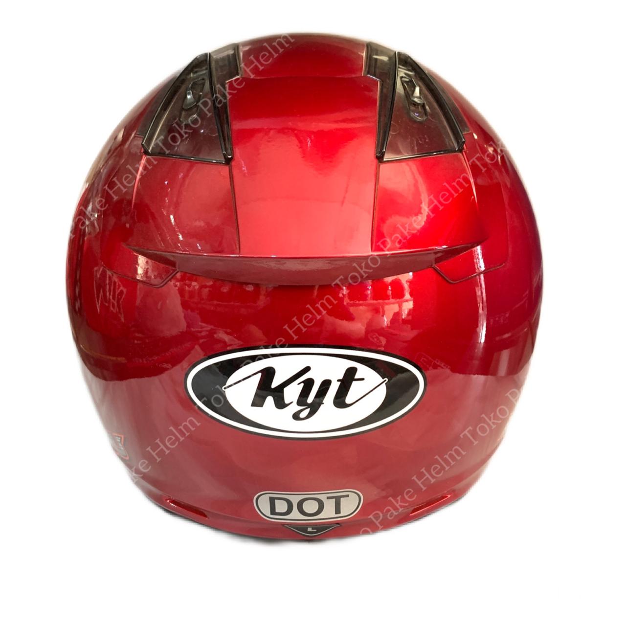 Promo Helm Kyt Dj Maru Merah Marun Red Maroon Kyt Half Face Djmaru Diskon 1% Di Seller Pake Helm ...