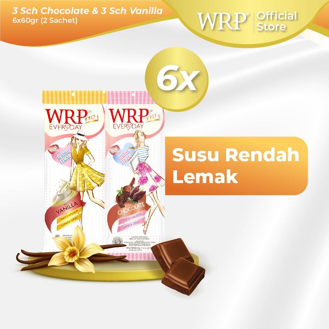 Jual WRP Low Fat Milk Chocolate & Vanila Susu Rendah Lemak [60 g/2 pcs ...