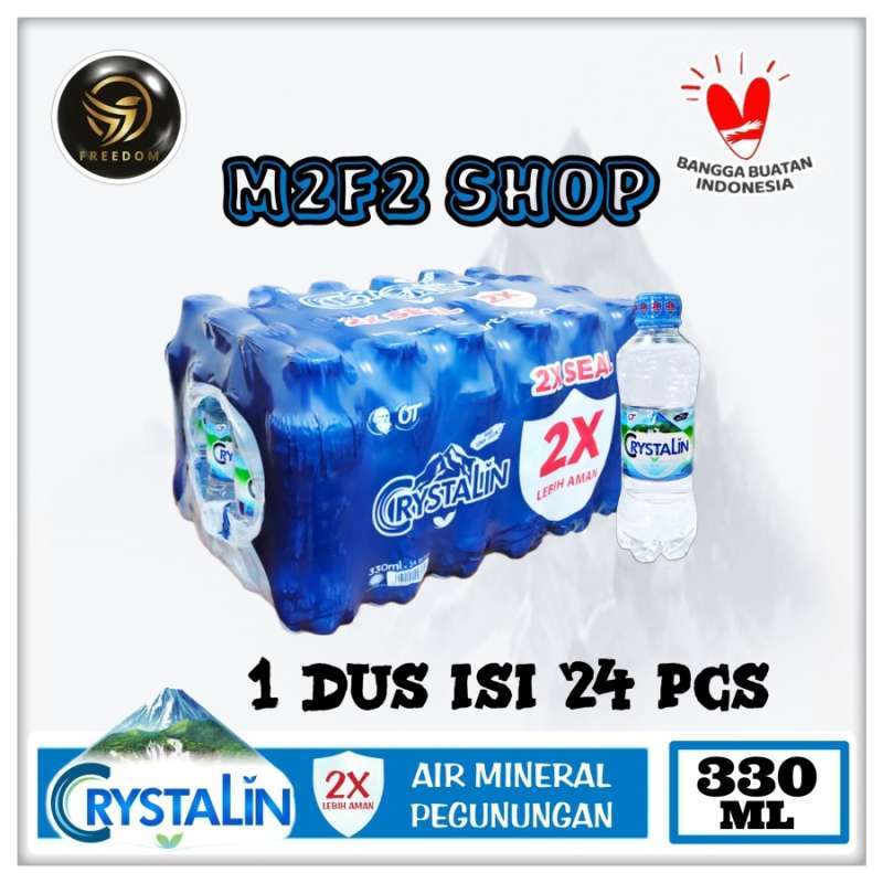 Promo Air Mineral Crystalline | Crystalin Ph8+ Kemasan Botol Pet - 330 Ml (kemasan Karton ...