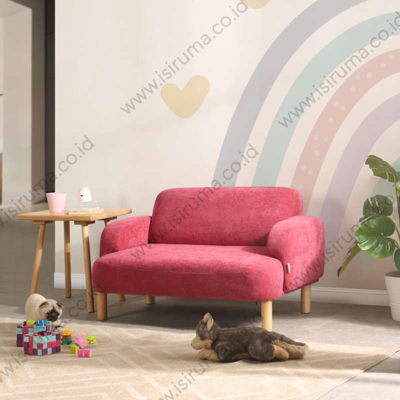 Jual Kursi Tamu Sofa Anak 2 Dudukan Kain Minimalis Bubble 2 Seater ...