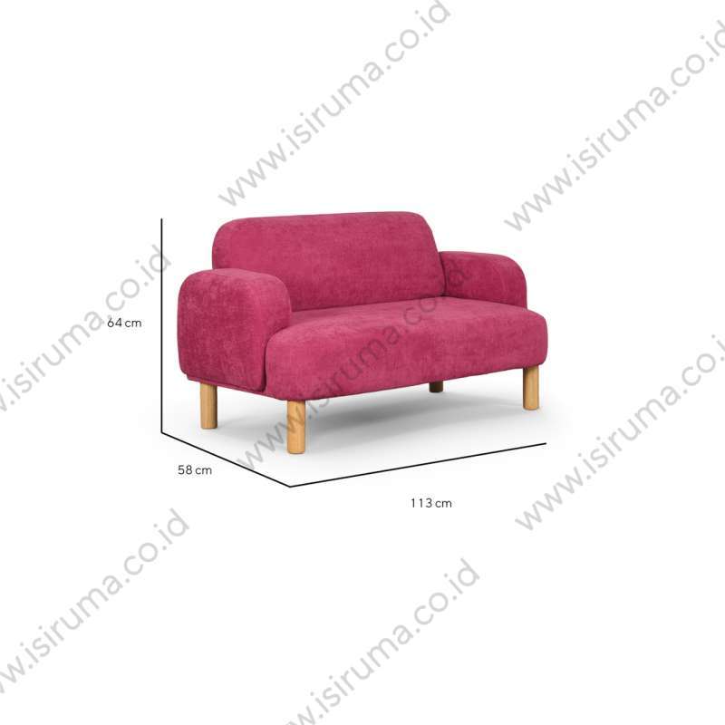 Jual Kursi Tamu Sofa Anak 2 Dudukan Kain Minimalis Bubble 2 Seater ...