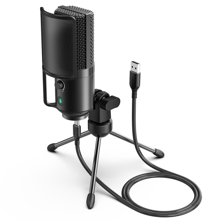 Jual Mic Fifine K669b Pro 1 Usb Microphone Condenser With Volume Dial ...