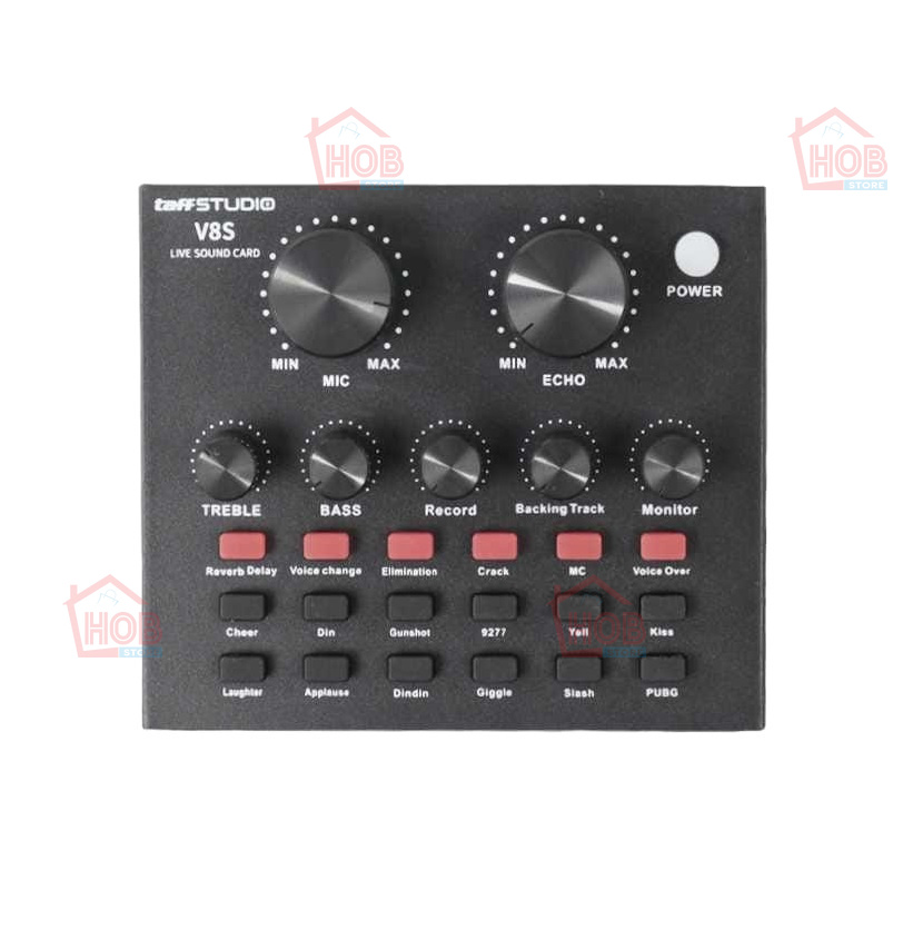 Promo Taffstudio Soundcard V8s Bluetooth Digital Audio Microphone ...