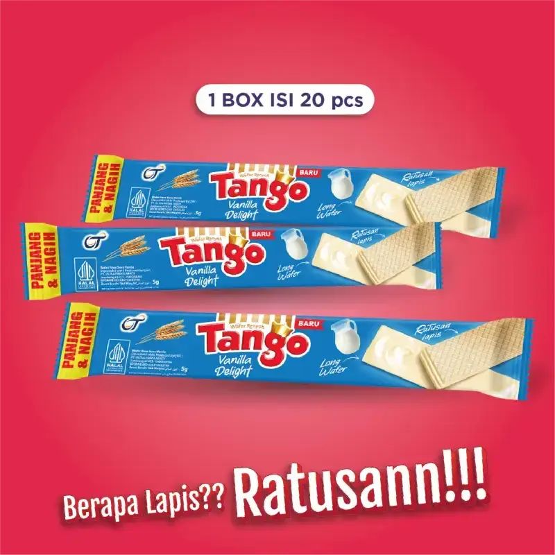 Promo Wafer Tango Vanilla Delight 5gr - Isi 3box Diskon 13% Di Seller ...