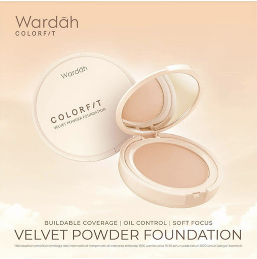 Promo Wardah Colorfit Velvet Powder Foundation - Bedak Matte Dengan SPF ...