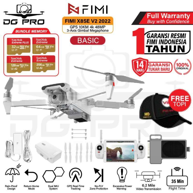 Jual Drone Fimi X8se 2020 Live Streaming 4k Hdr Versi Baru X-8 Se Basic Di Seller Dg Pro ...