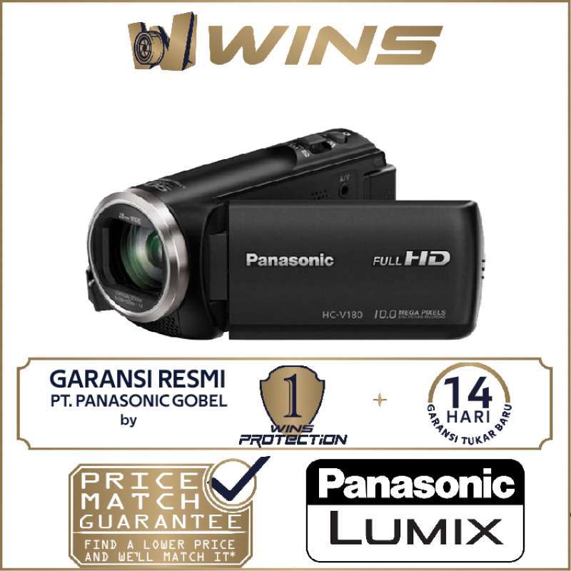 Jual Panasonic Hc-v180 Full Hd Camcorder Garansi Resmi 1 Tahun Di ...