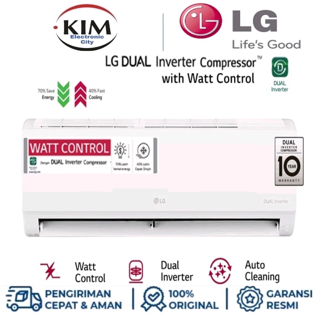 Jual AC LG INVERTER T18EV5 [2 PK] GOLDFIN DUAL INVERTER DUAL COOL R32 [GARANSI RESMI] di Seller ...