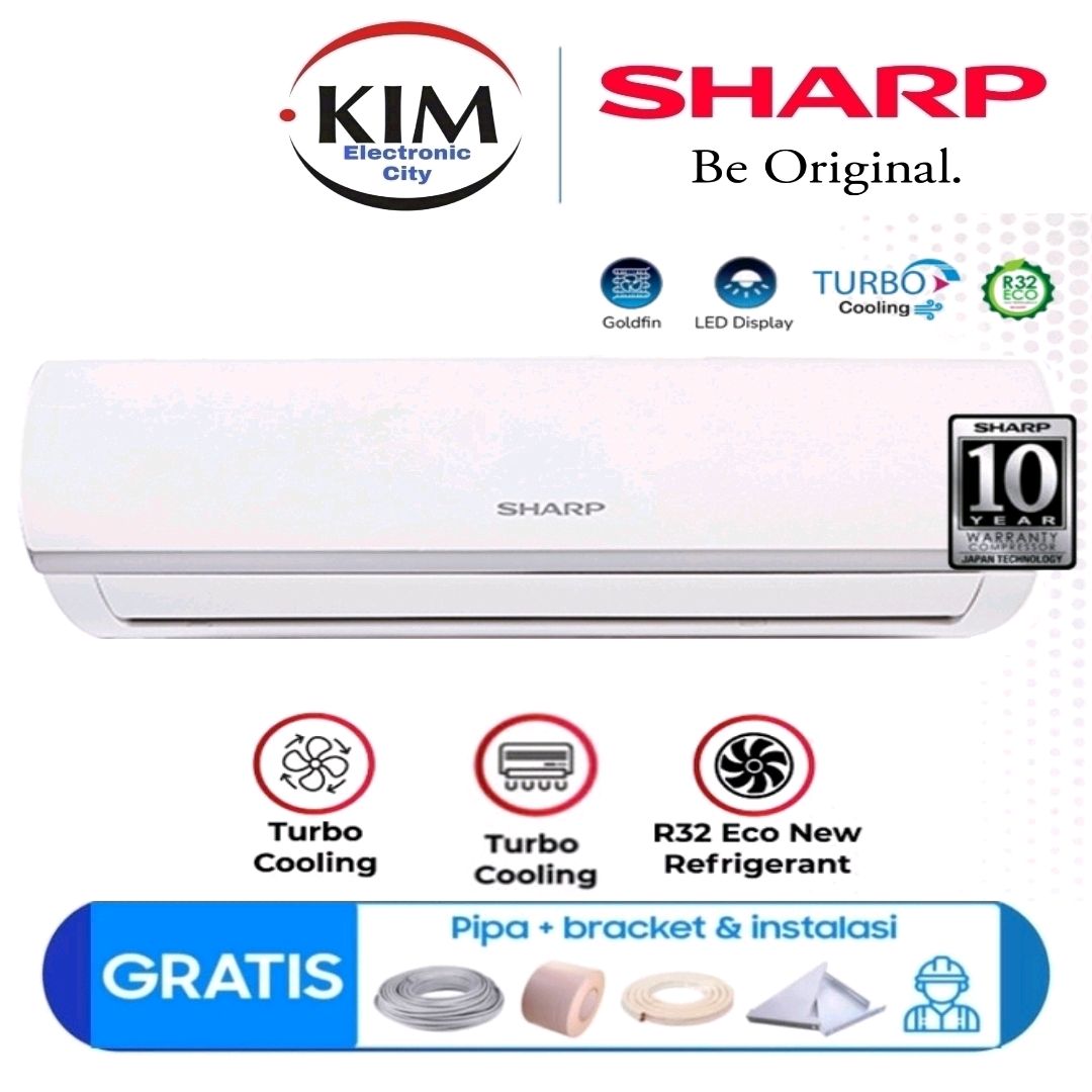 Jual AC SHARP 1 PK AH-A9ZCY 1 PK TURBO COOLING R32 [GARANSI RESMI] di ...