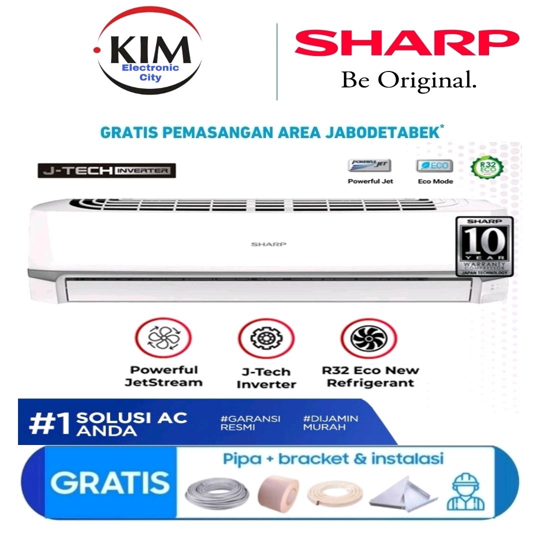 Jual AC SHARP THAILAND 2 PK AH-X18ZY INVERTER J-TECH TURBO COOLING R32 [GARANSI RESMI] di Seller ...