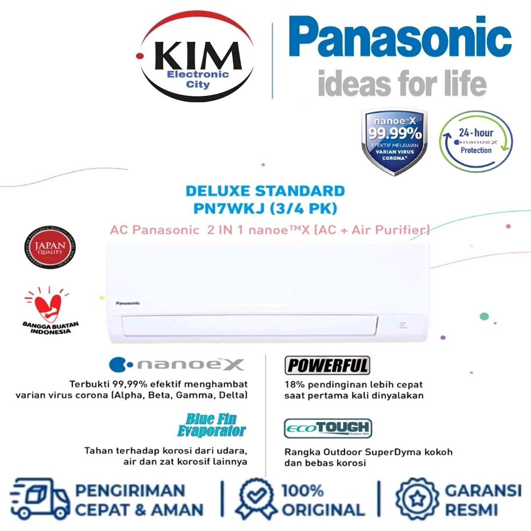 Jual AC PANASONIC 1 PK PN9WKJ 1 PK TURBO COOLING R32 [GARANSI RESMI] di Seller KIM ELECTRONIC ...
