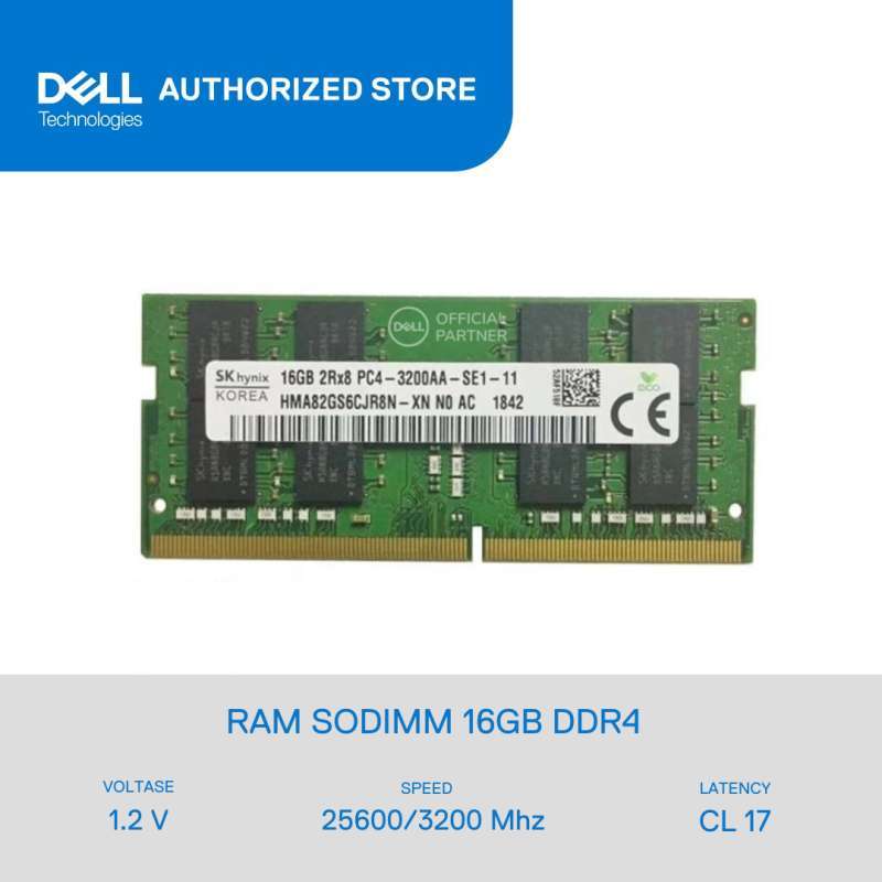 Jual RAM Sodimm 16gb Ddr4, 3200mhz Di Seller Dell Official Store - Dell ...