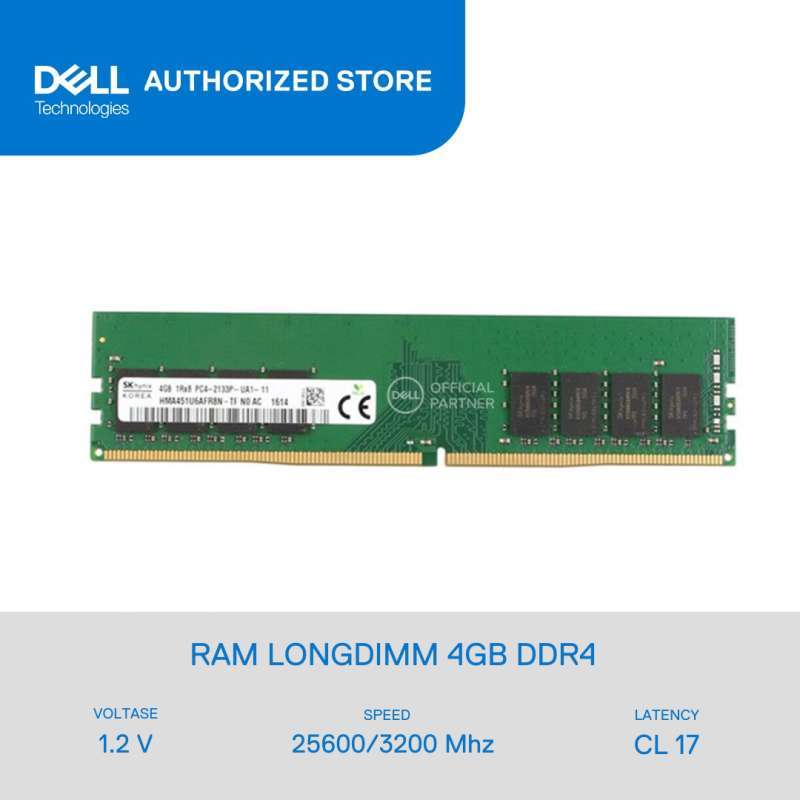 Jual Ram Longdimm 4gb Ddr4, 3200mhz Di Seller Dell Official Store ...