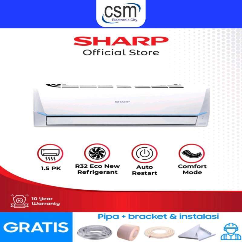 Jual Ac Sharp 1,5 Pk Ah-a12say 1,5 Pk Thailand R32 [free Instalasi ...