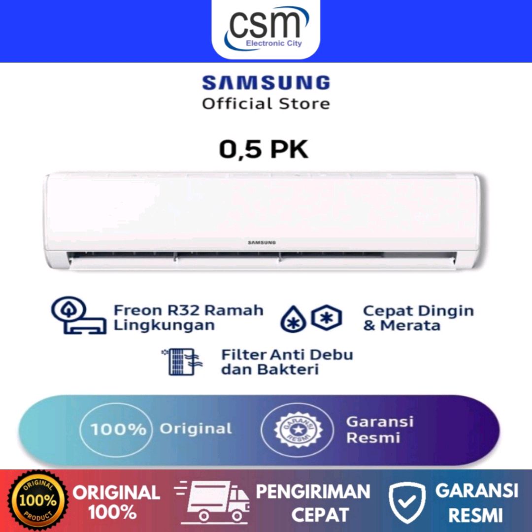 Jual AC SAMSUNG 1/2 PK - AR-05TGHQASINSE R32 [Indoor + Outdoor Unit Only] GARANSI RESMI di ...